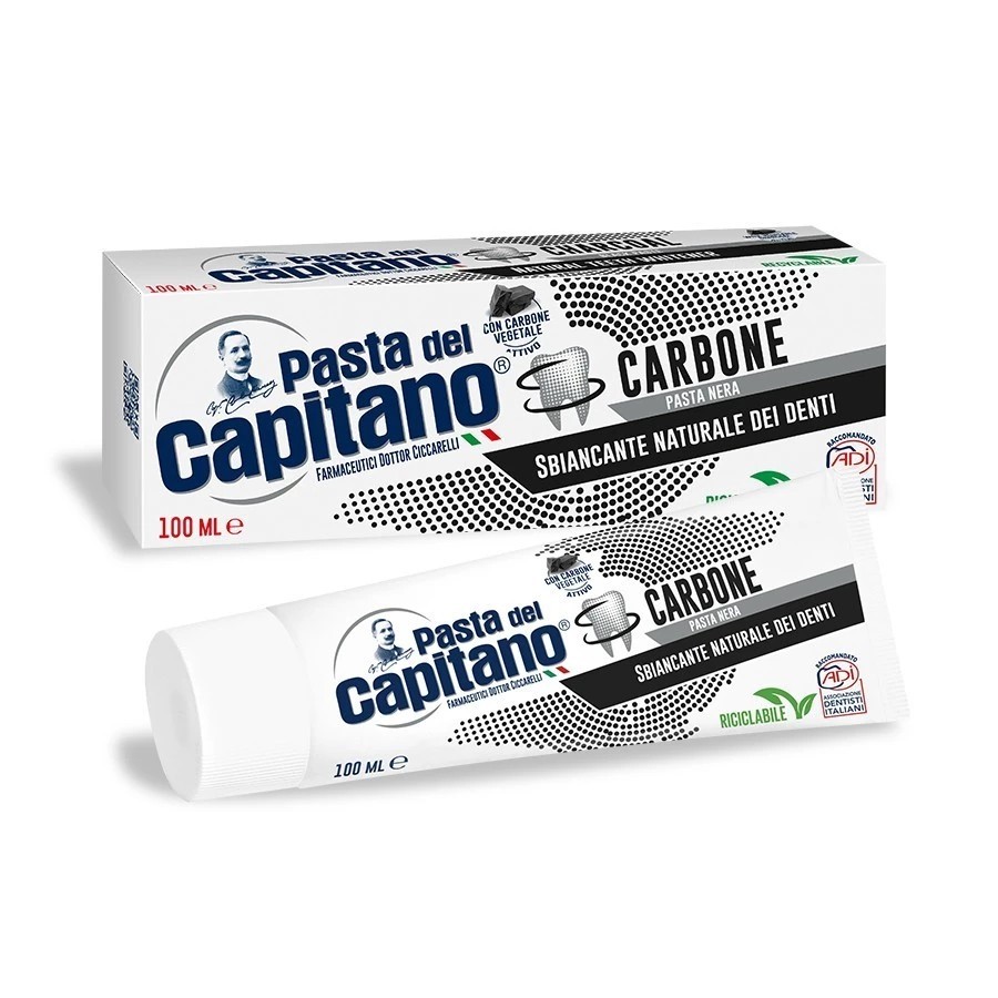 Pasta del Capitano Charcoal Toothpaste MAXI (100ml) | Shopee Malaysia