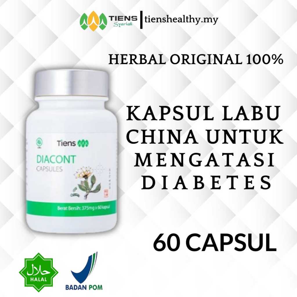 Kapsul Ubat Diabetes dari Herbal Labu china Diacont Tianshi Original ...