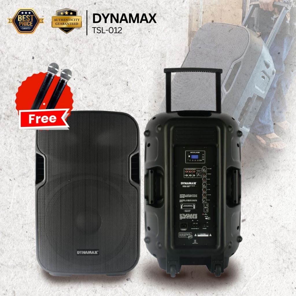 Dynamax TSL-012 12″ Professional Active Portable PA Speaker | Shopee ...