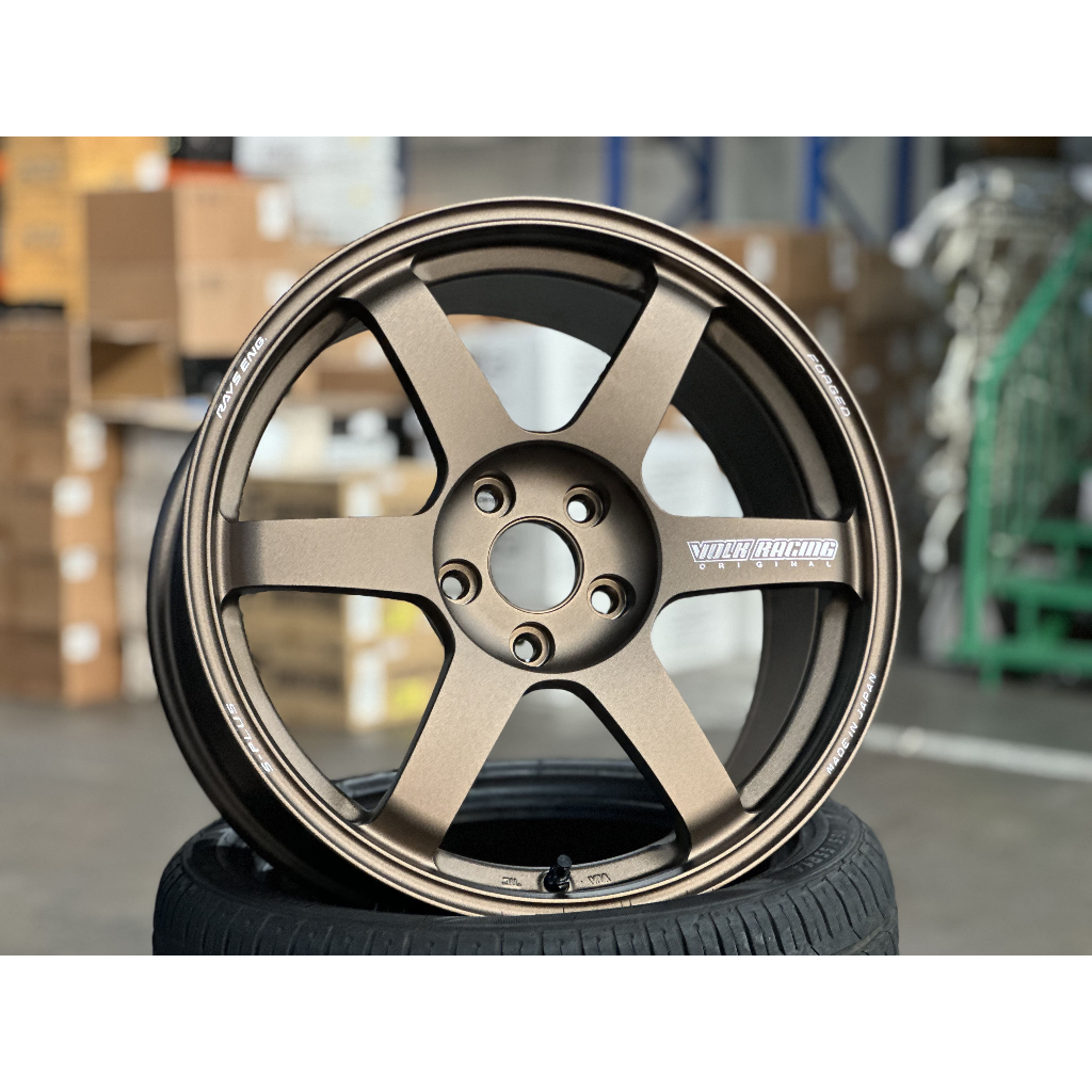 NEW 18X8.5J Rays Volk Racing TE37 Saga Rim (set of 4) Bronze 5X112 Golf ...