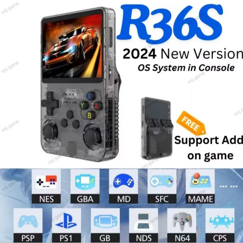 R36S Handheld Game Console 3.5 Inch IPS Screen Retro 15K Games | Shopee ...