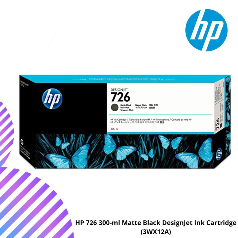 HP 726 300-ml Matte Black DesignJet Ink Cartridge (3WX12A) | Shopee Malaysia