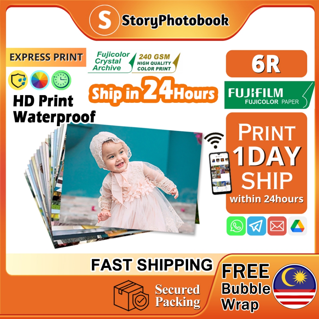 Fujifilm 6R Photo Print | Express Print | 6R Cuci Gambar (Fujifilm ...