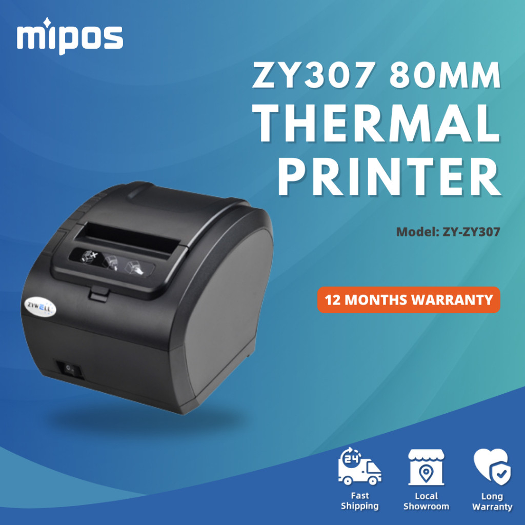 ZYWELL ZY307 80mm Thermal Receipt Printer [Restaurant / Retail/ Mesin ...