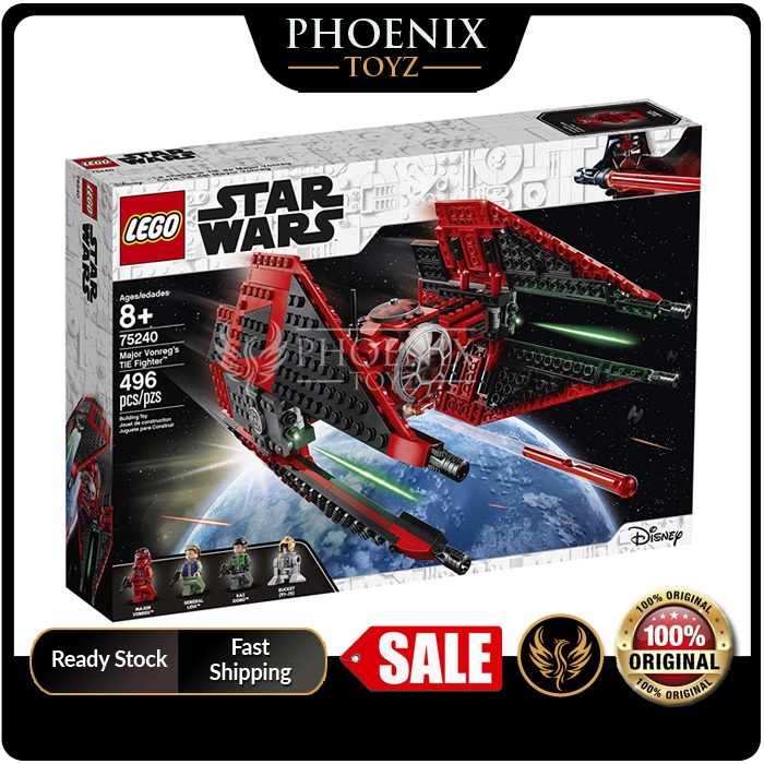 LEGO Star Wars Major Vonreg Tie Fighter 75240 (New, Sealed) | Shopee ...