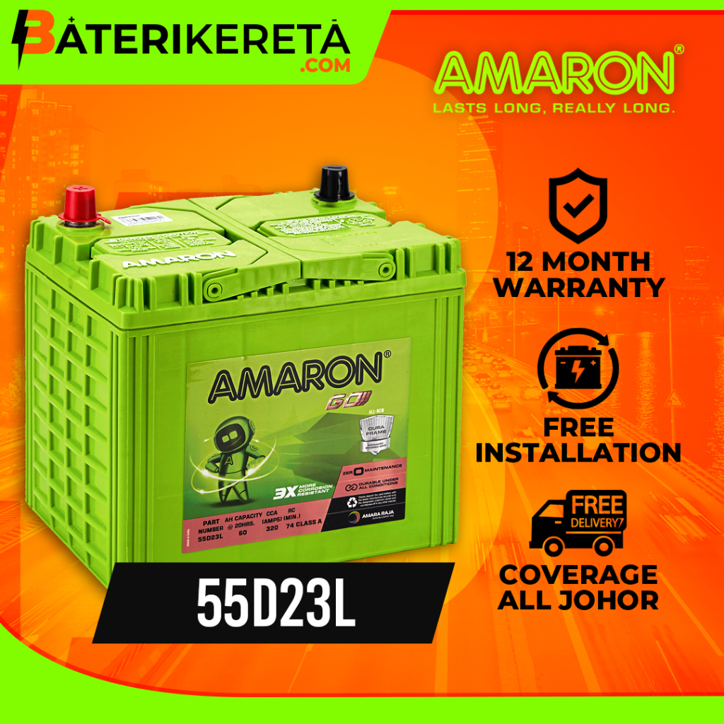 AMARON GO 55D23/55D23L | D23L CAR BATTERY | Shopee Malaysia
