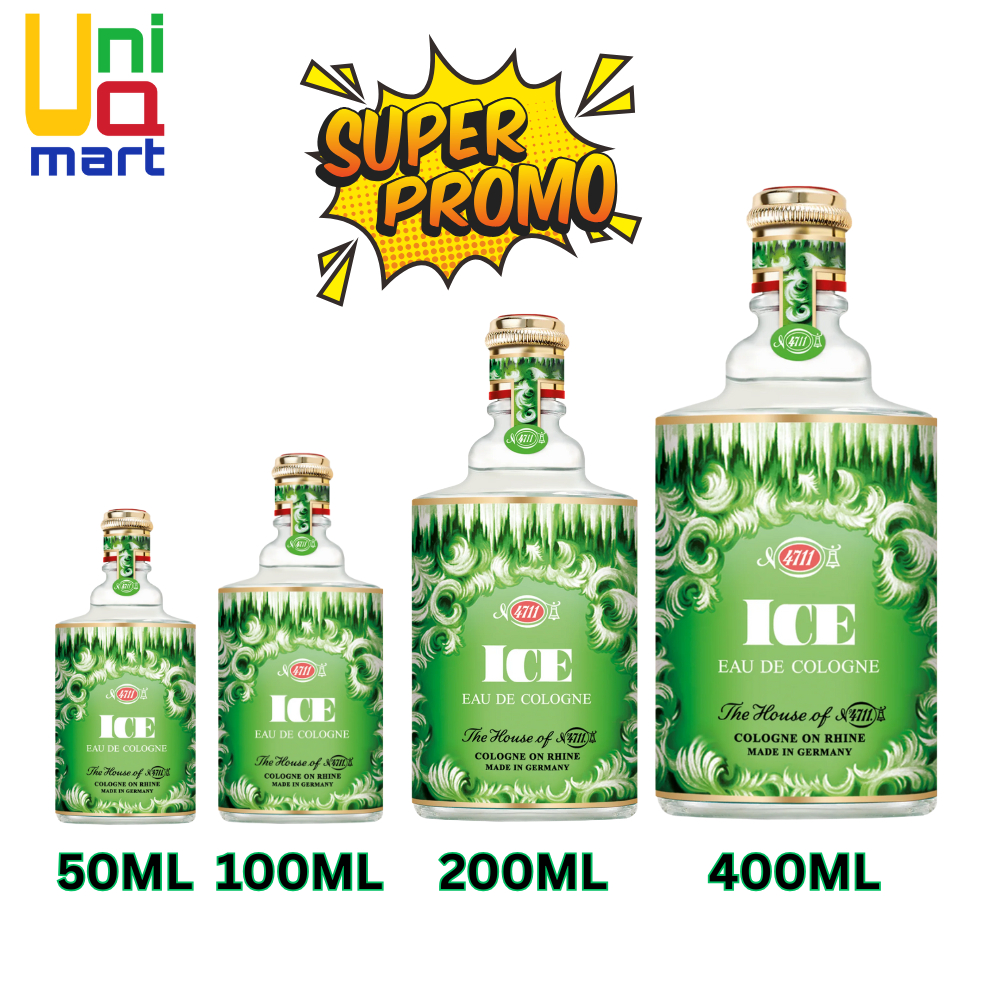 ICE 4711 EAU DE COLOGNE ORI PRODUCT 50ML/100ML/200ML AND 400ML | Shopee ...