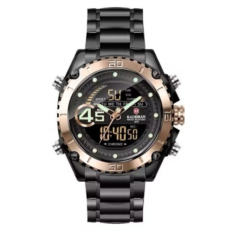 original KADEMAN KD9054 ORIGINAL STEEL DIGITAL WATCH WARRANTY | Shopee ...