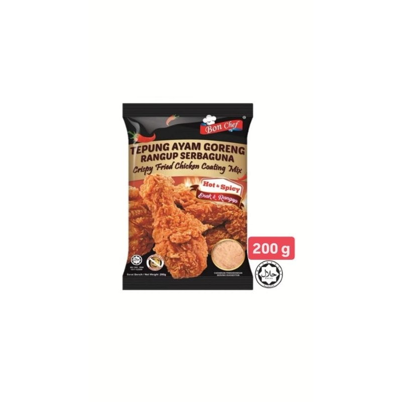 Bon Chef 200g Tepung Ayam Goreng Rangup Serbaguna Crispy Fried Chicken ...