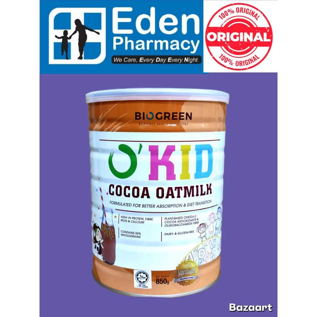 Biogreen O'Kid Cocoa Oatmilk (1 X 850G) | Shopee Malaysia