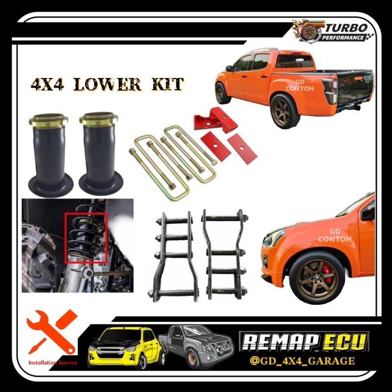 4x4 LOWER KIT SET FOR HILUX VIGO REVO ROGUE ISUZU DMAX (BASIC LOWER ...
