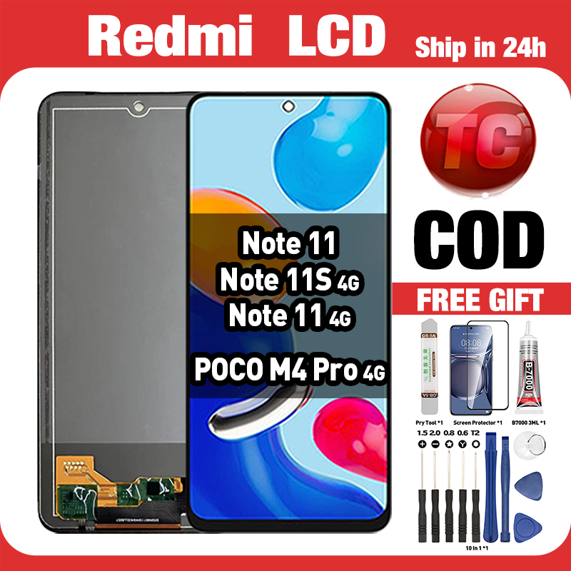 LCD Redmi Note 11/ Note 11S 4G/ Note 11 4G/ poco M4 Pro 4G Compatible For Original Glass Touch ...