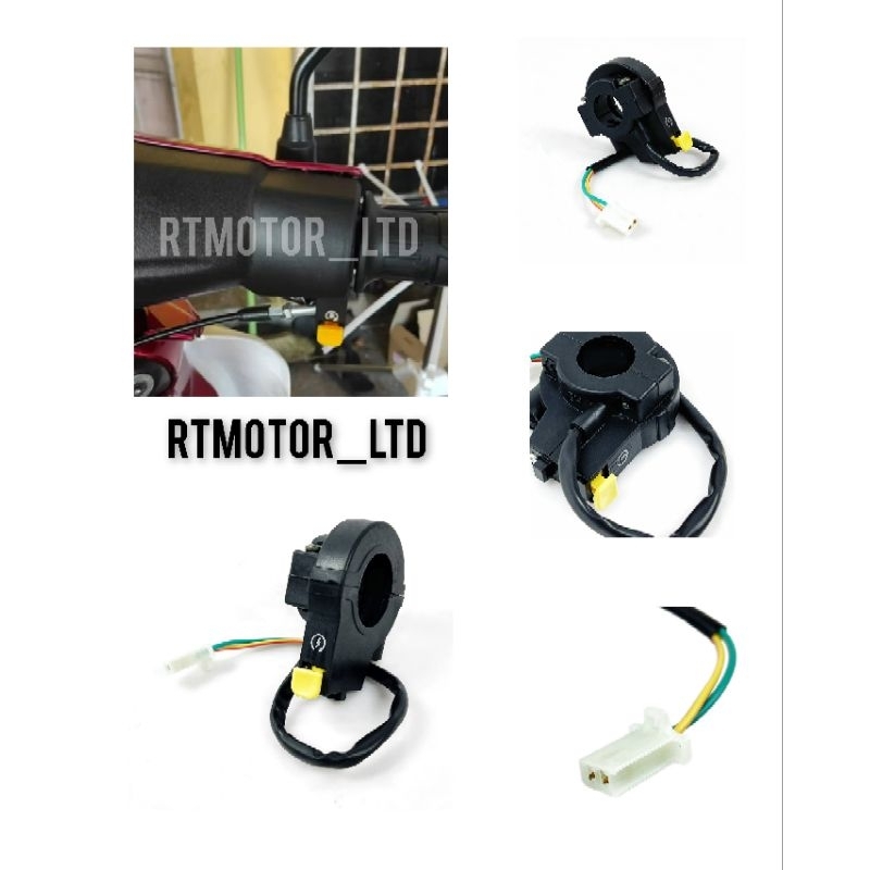 UNIVERSAL STARTER SWITCH 22MM WIRE SOCKET IGNITION STARTER BUTTON ...