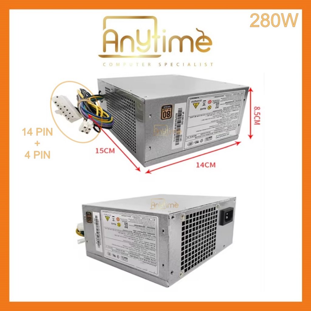 Lenovo FSP280-40PA HK380-16FP 280 Watt Power Supply Unit Thinkcentre ...