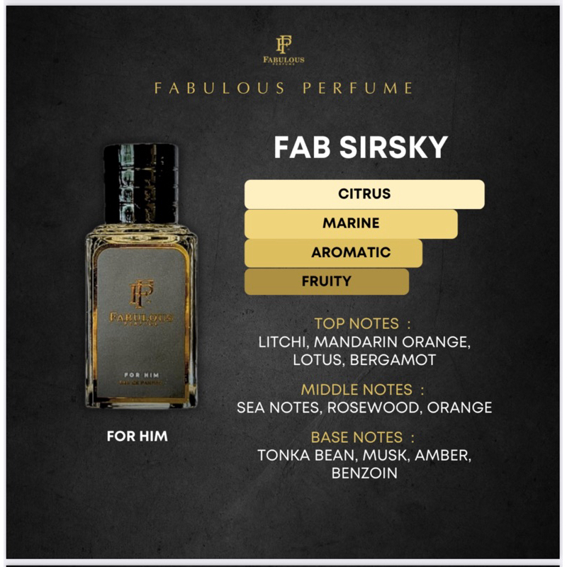 Perfume FAB SIRSKY From Fabulous Perfume | Shopee Malaysia