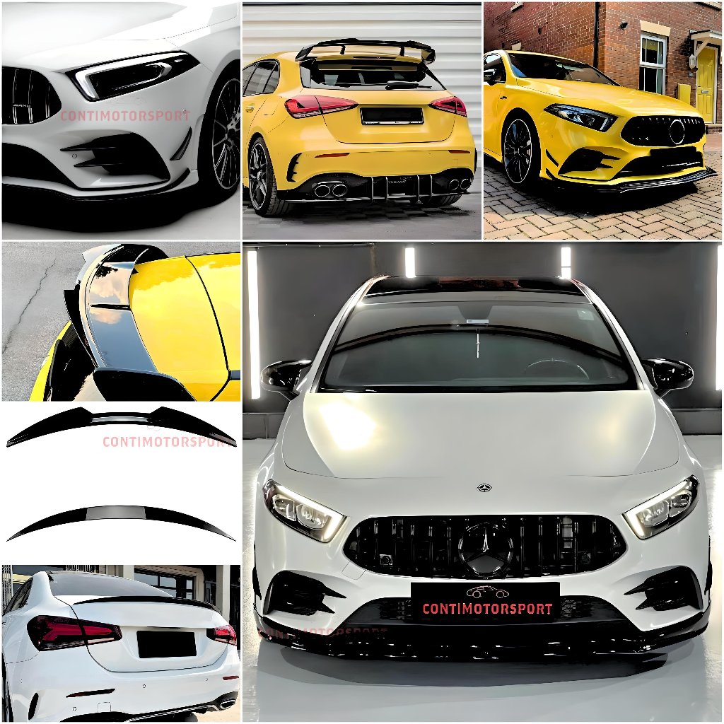 W177 V177 CANARD SPLITTER DIFFUSER SPOILER GRILLE AMG A45 MERCEDES BENZ ...