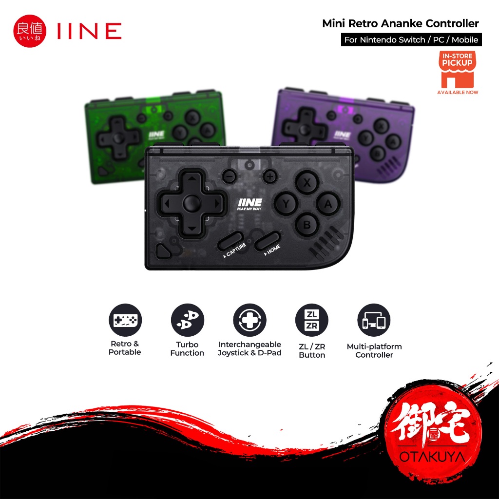 【6.6 SALE】IINE Retro Ananke Portable Mini Controller for Nintendo ...