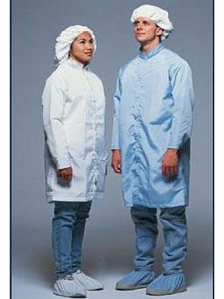 Cleanroom ESD Smock Industrial Lab Coat Production Smock Antistatic Unisex Garments Working ...