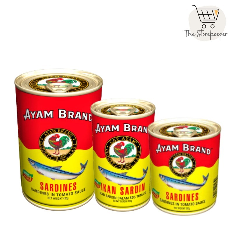 AYAM BRAND SARDINES IN TOMATO SAUCE 155G/230G/300G/425G | Shopee Malaysia