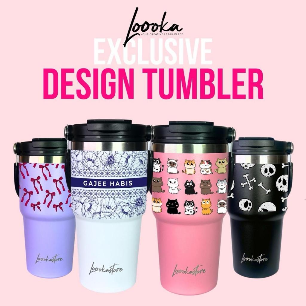 Tumbler Botol Air design Boleh tulis Nama size 600ml Stainless Steel ...