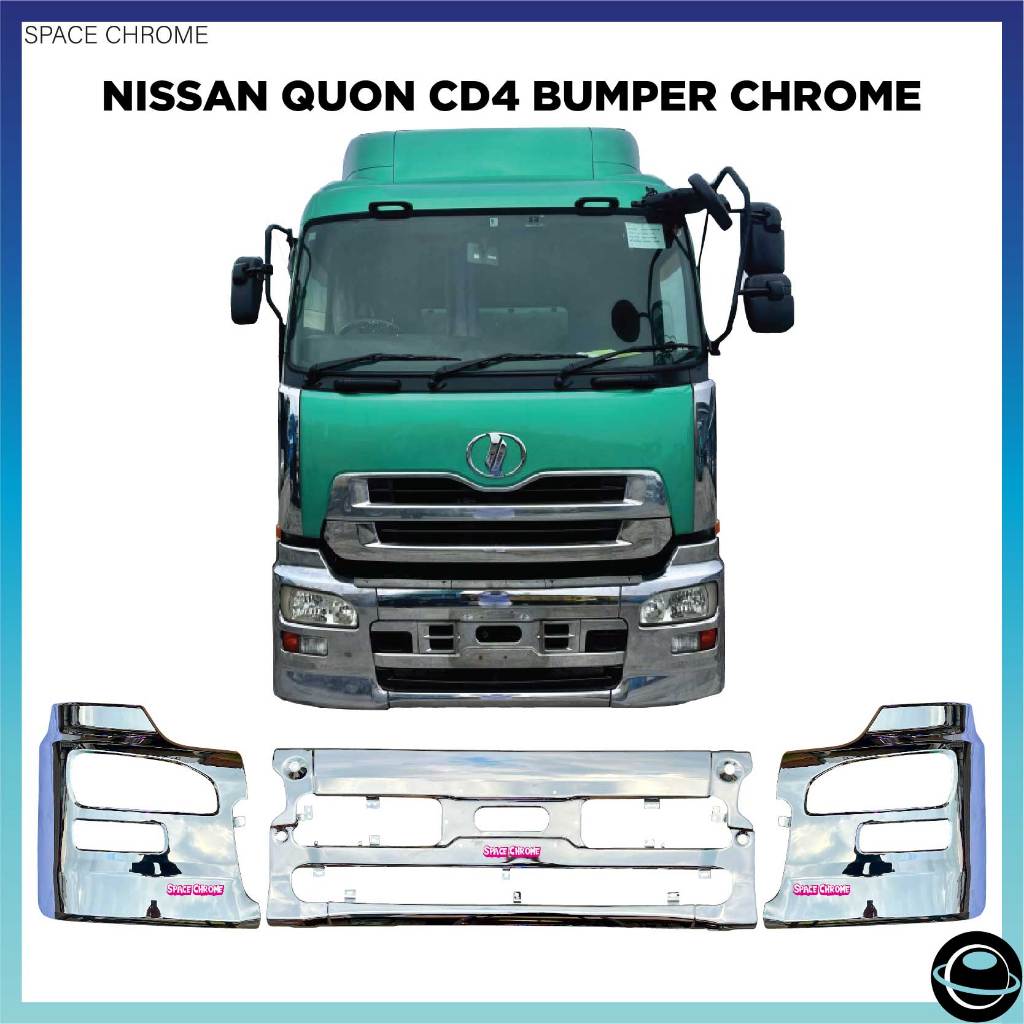 NISSAN UD QUON CD4 CD5 FRONT BUMPER CHROME HIGH QUALITY NISSAN CHROME ...