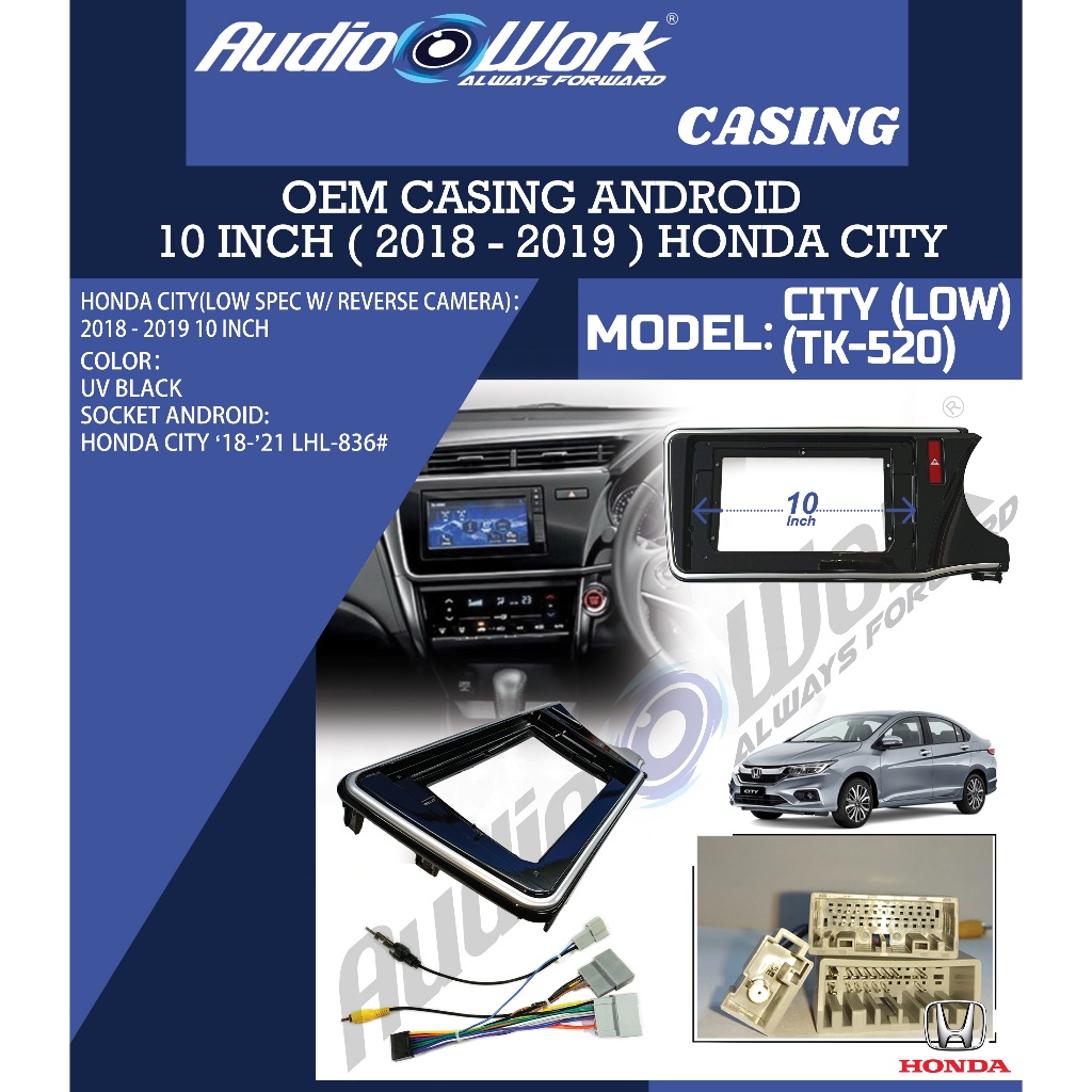 HONDA CITY 2018-2019 10inch - Android Player Casing | Shopee Malaysia