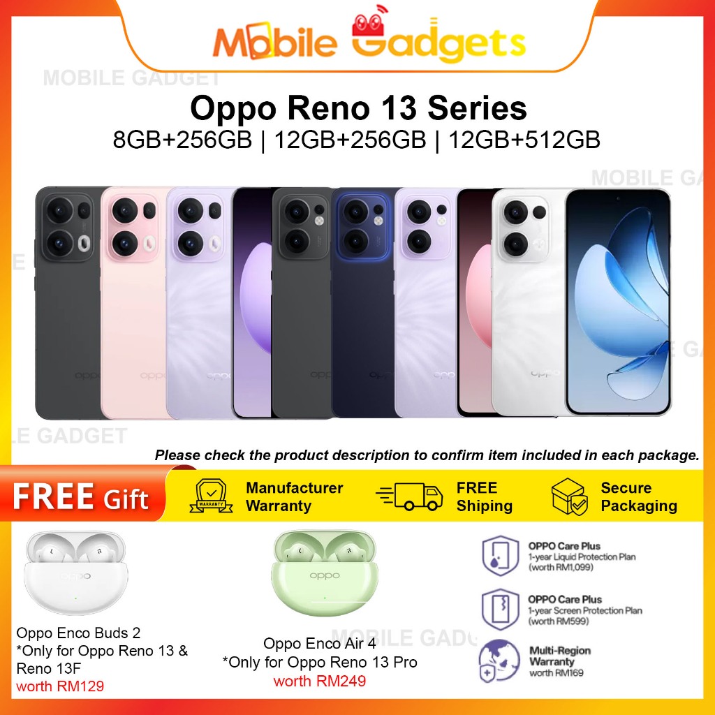 Oppo Reno 13 5G / Reno 13F 5G / Reno 13 PRO 5G | Original Malaysia New ...
