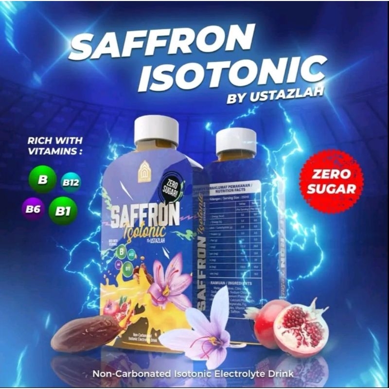 Minuman Isotonic SAFFRON by UstazLah [SAFFRON, KURMA, DELIMA & VITAMIN ...