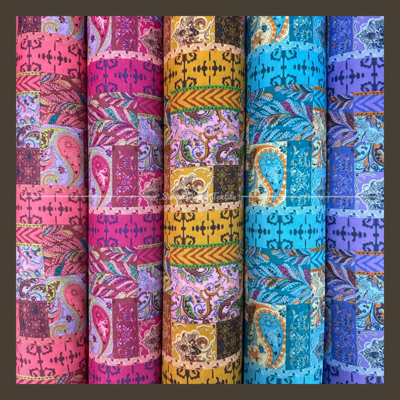 Batik Printed Polyester Cotton / Kain Cotton Tetroon Bercorak Batik (50 ...