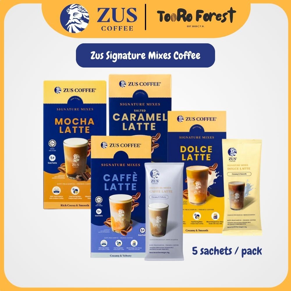 ZUS Signature Mixes Coffee - 5's Cafe Latte/Caramel Latte/Mocha Latte ...
