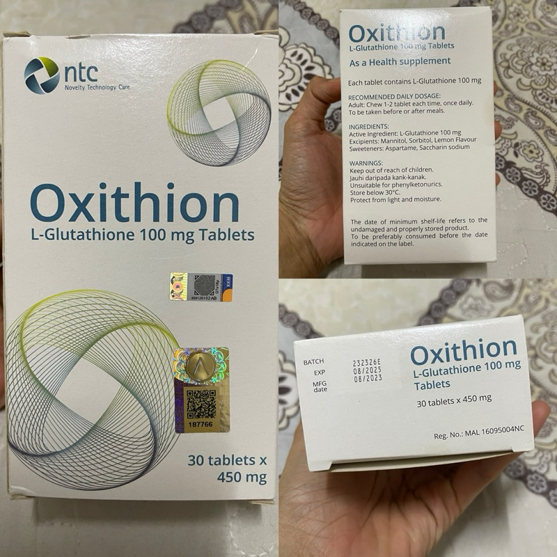 oxithion supplement L Glutathione 100mg tablet | Shopee Malaysia