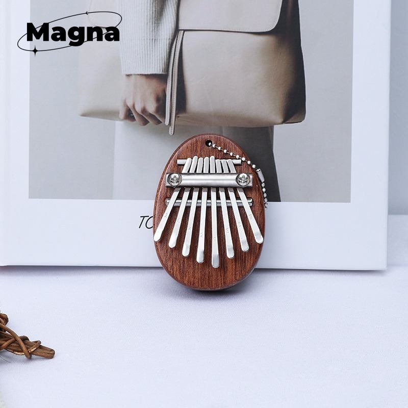 8 Keys Mini Kalimba Transparent Bear Crystal Great Sound Kalimba Thumb ...