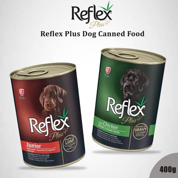 (DOG) Reflex Plus Dog Canned Wet Food - 400g | Shopee Malaysia