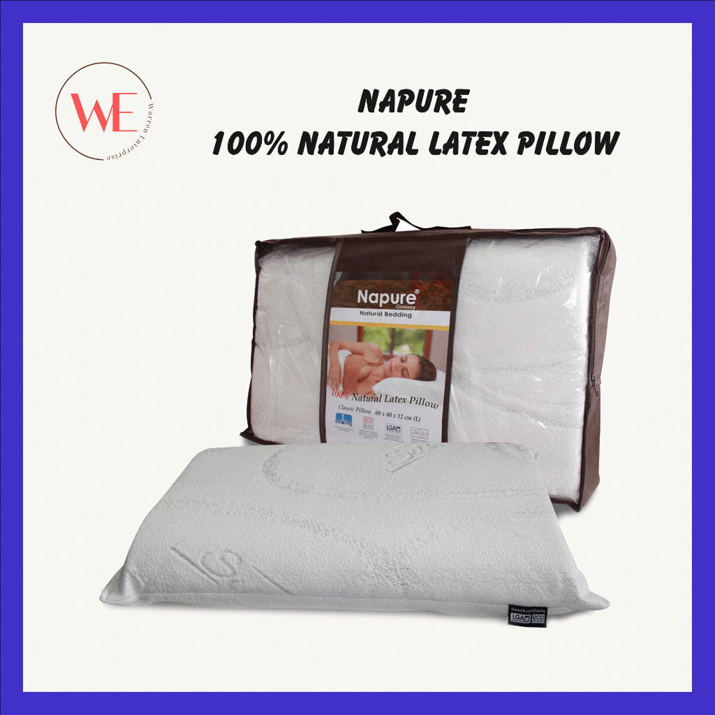 Napure Natural Classic Latex Pillow | Shopee Malaysia