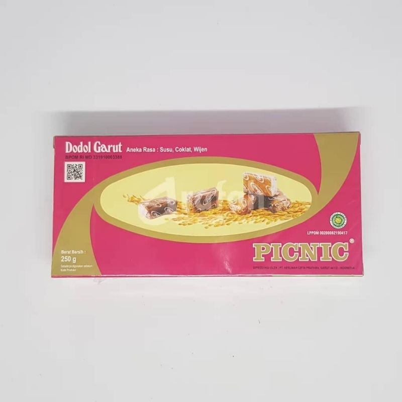 Ready Picnic Dodol Garut Susu Coklat Wijen oleh oleh khas Garut kemasan 250g Asli Produk ...