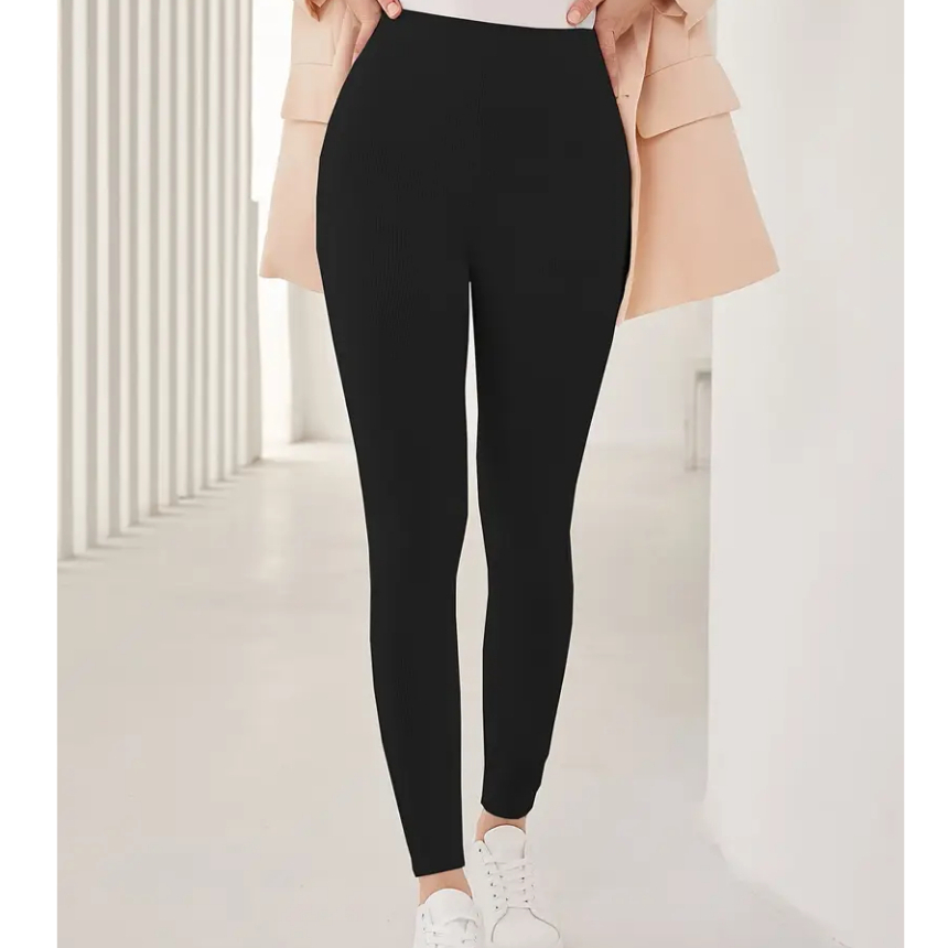 Legging Cotton Perempuan Stretchable S to 6XL Kain Memeri Selesa ...