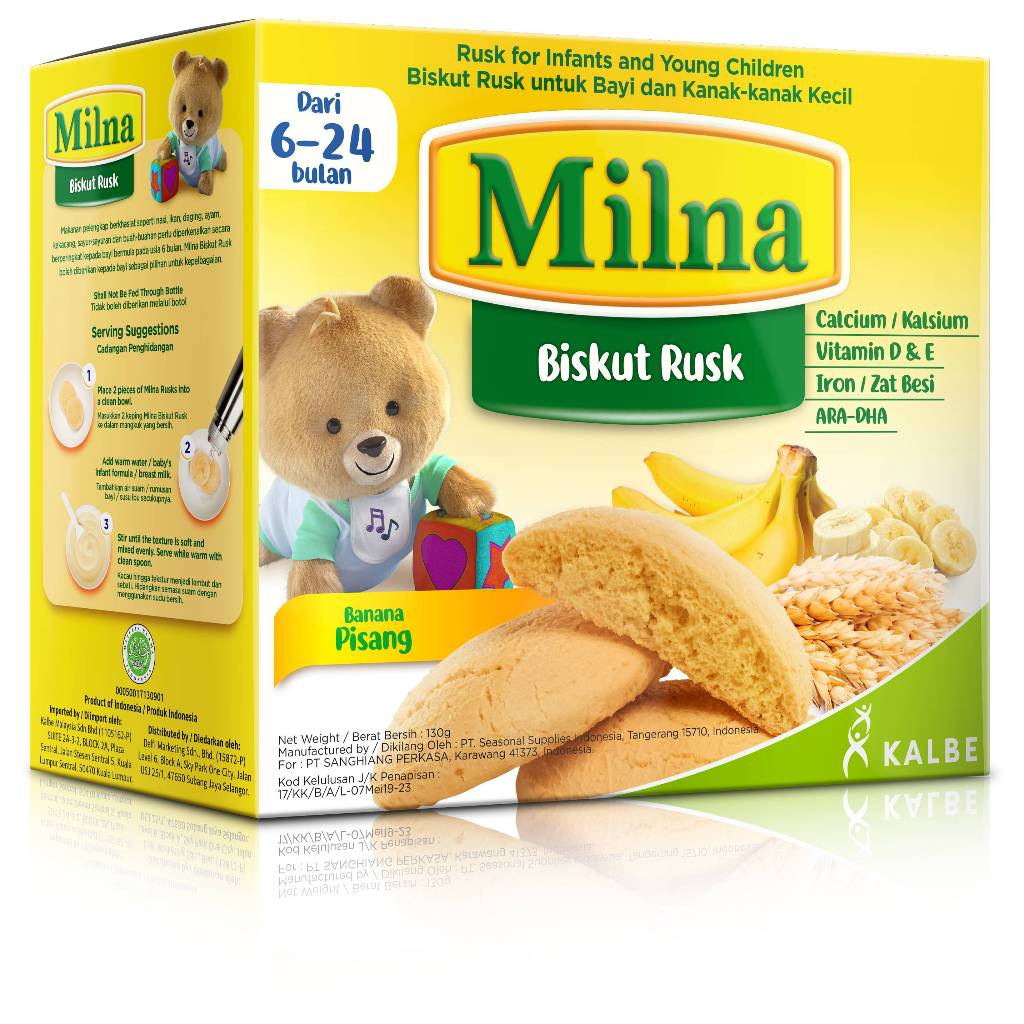 ZÉRA Mom - Milna Baby Rusk Banana 130g | Shopee Malaysia