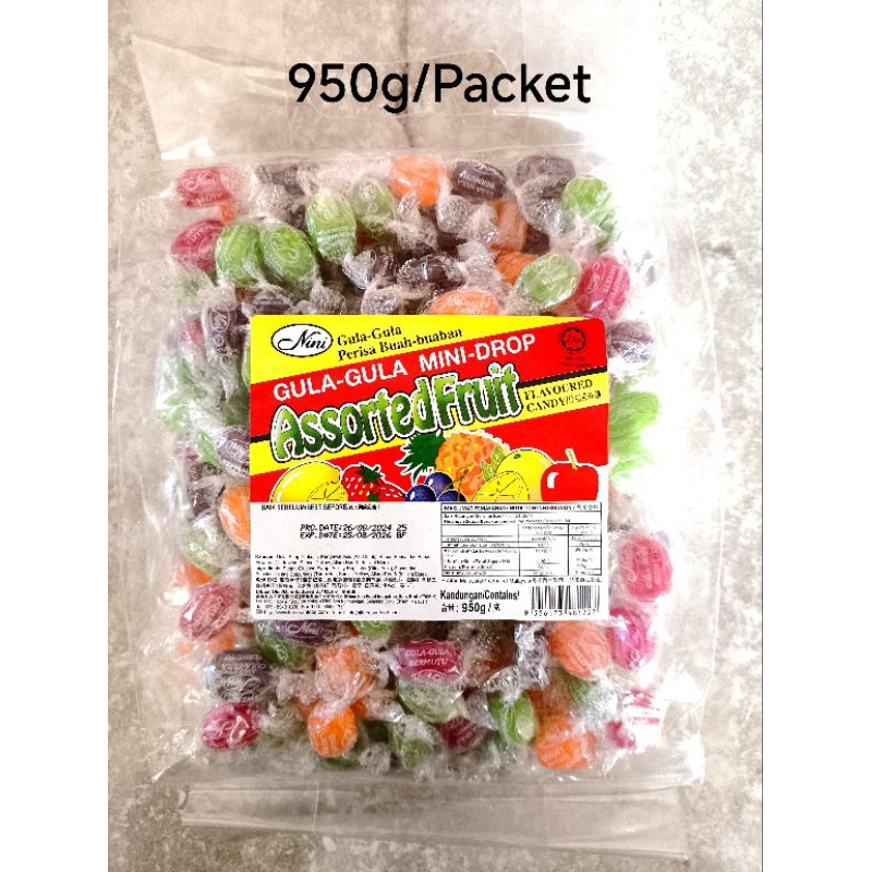 Mini Drop Assorted Fruit Candy 950g（Halal) | Shopee Malaysia
