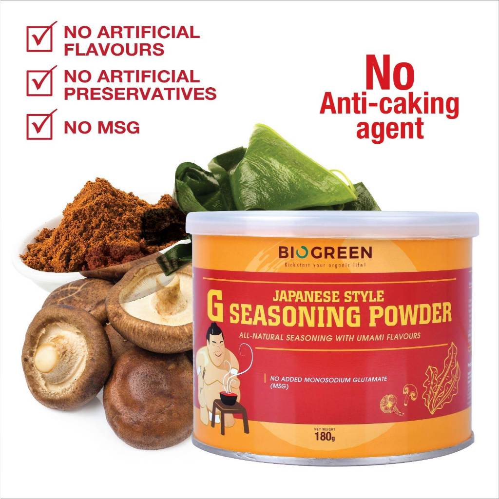 BIOGREEN JAPANESE STYLE G SEASONING POWDER 180G | Shopee Malaysia