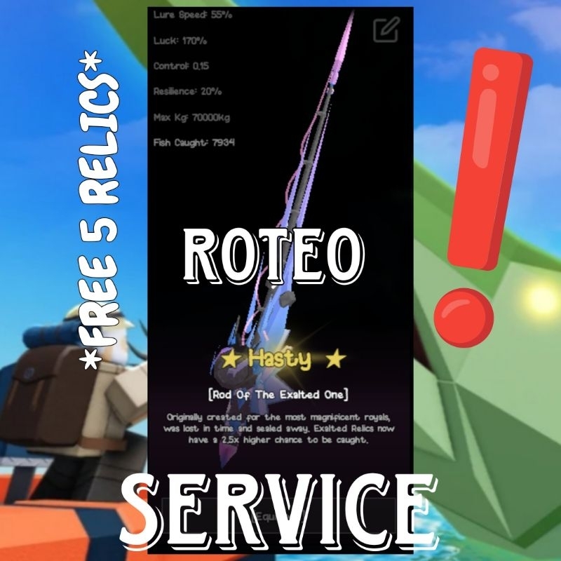 🎣ROTEO🎣 FISCH ROBLOX ROD SERVICE | Shopee Malaysia