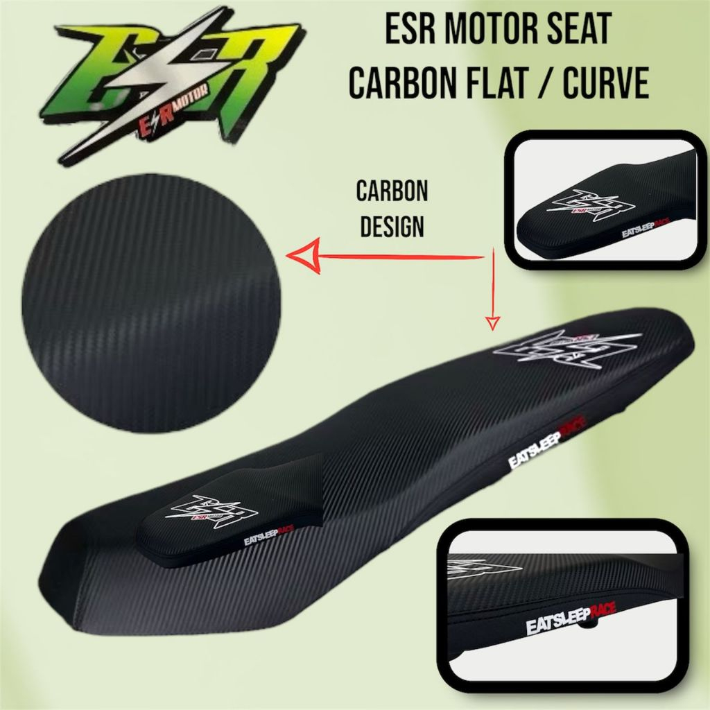 ESR RACING SEAT CARBON Y15ZR,LC135,RS150, NVX155 CURVE , FLAT 100% ...