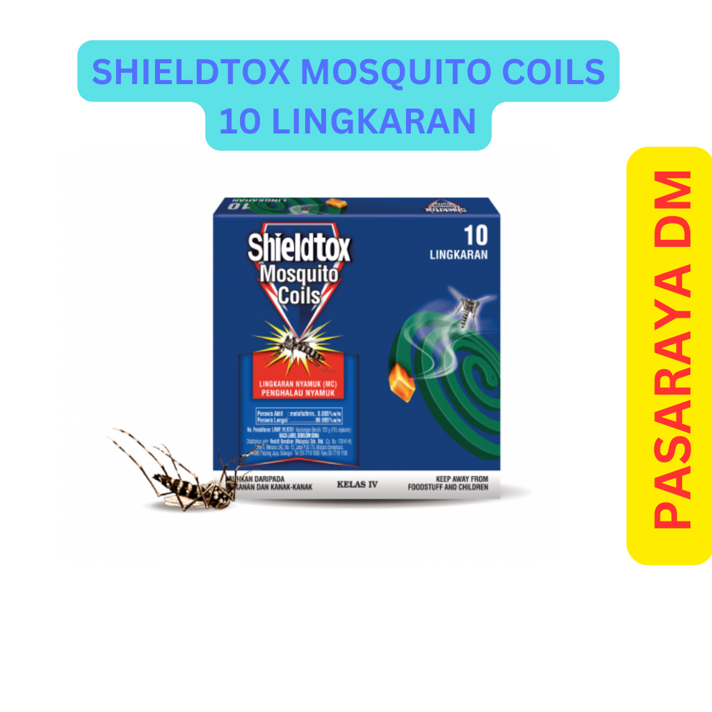 Shieldtox Mosquito Coils 10 Lingkaran (SHIELDTOX 10 LINGKARAN) | Shopee ...