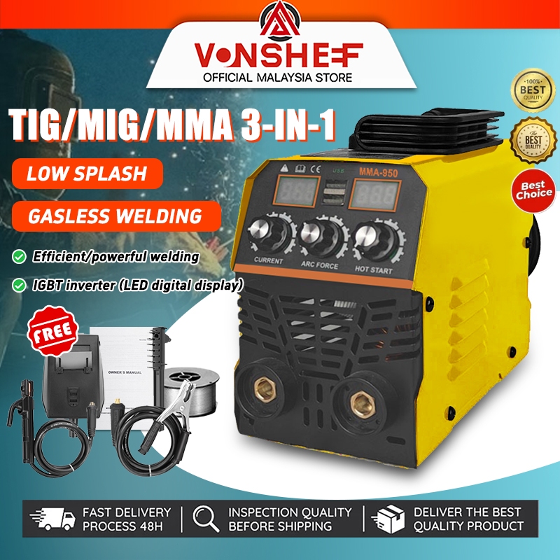 MIG-999 MIG Welding Machine Gasless Inverter ARC Welding MIG MMA TIG Inverter IGBT Walding Mesin ...