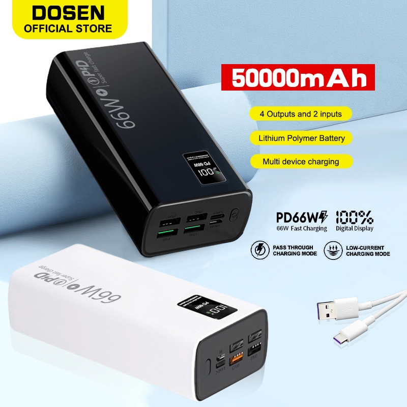 DOSEN High Quality Power Bank K7 4.5A Super Fast Charging Type-C Input USB (12000mAh-80000mAh ...