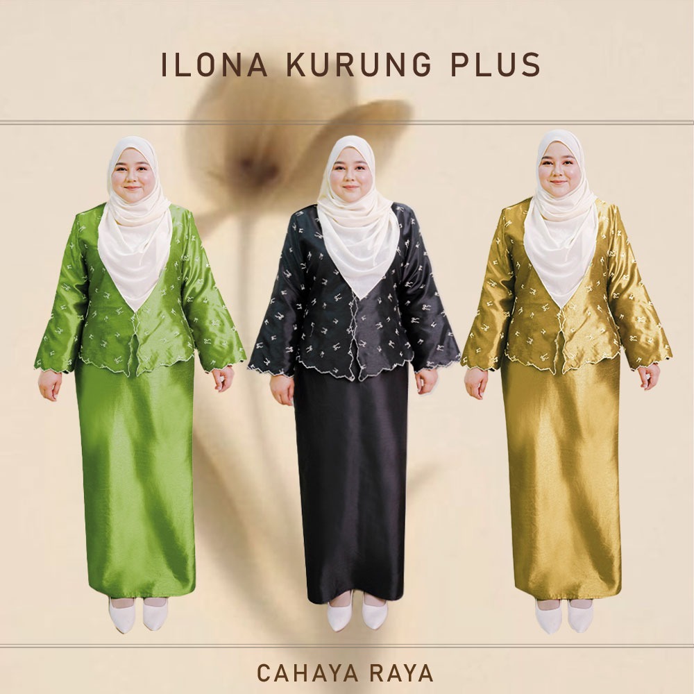 🌙 CAHAYA RAYA 2025 🌙 Ilona Kebaya Moden / Mini Kurung PLUS SIZE Jasmina ...