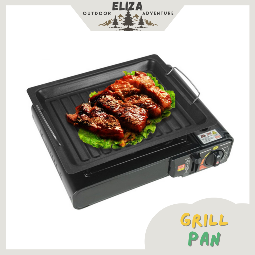 BBQ Grill Pan 25x30CM - BBQ Plate - Non-Stick Barbecue Plate Grill Pan ...