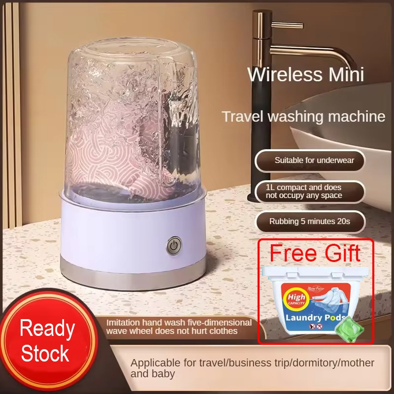 Wireless Washer Portable Underwear and Socks Washer Rechargeable Mini ...