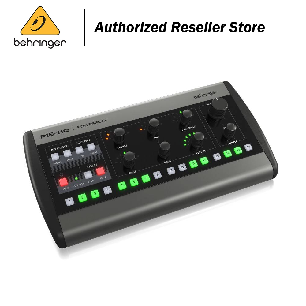 Behringer P16-HQ 16-Channel Personal Monitoring Mixer (P16HQ / P16 HQ ...