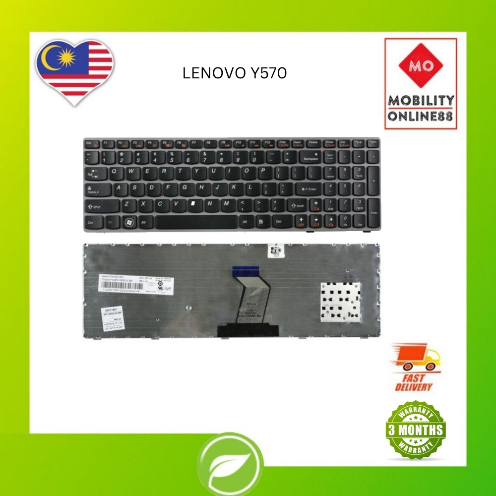 LENOVO Y570 Laptop Keyboard | Shopee Malaysia