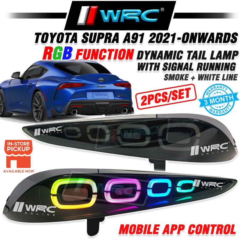 JM-40-RGB Toyota Supra A91 2021 - Onwards RGB Function Dynamic Tail ...
